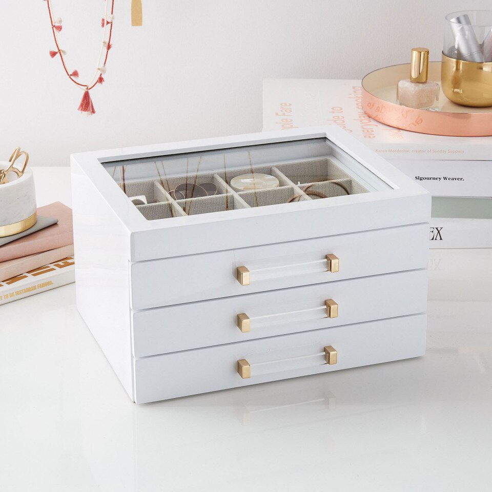 Elle Lacquer Jewellery Display Box | Pottery Barn Kids UK