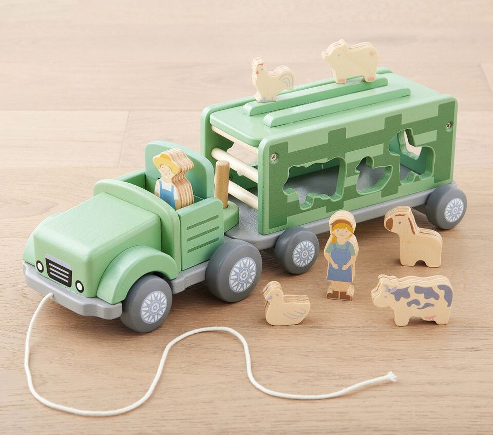 Farm Animal Shape-Sorter Pull Toy | Pottery Barn Kids UK