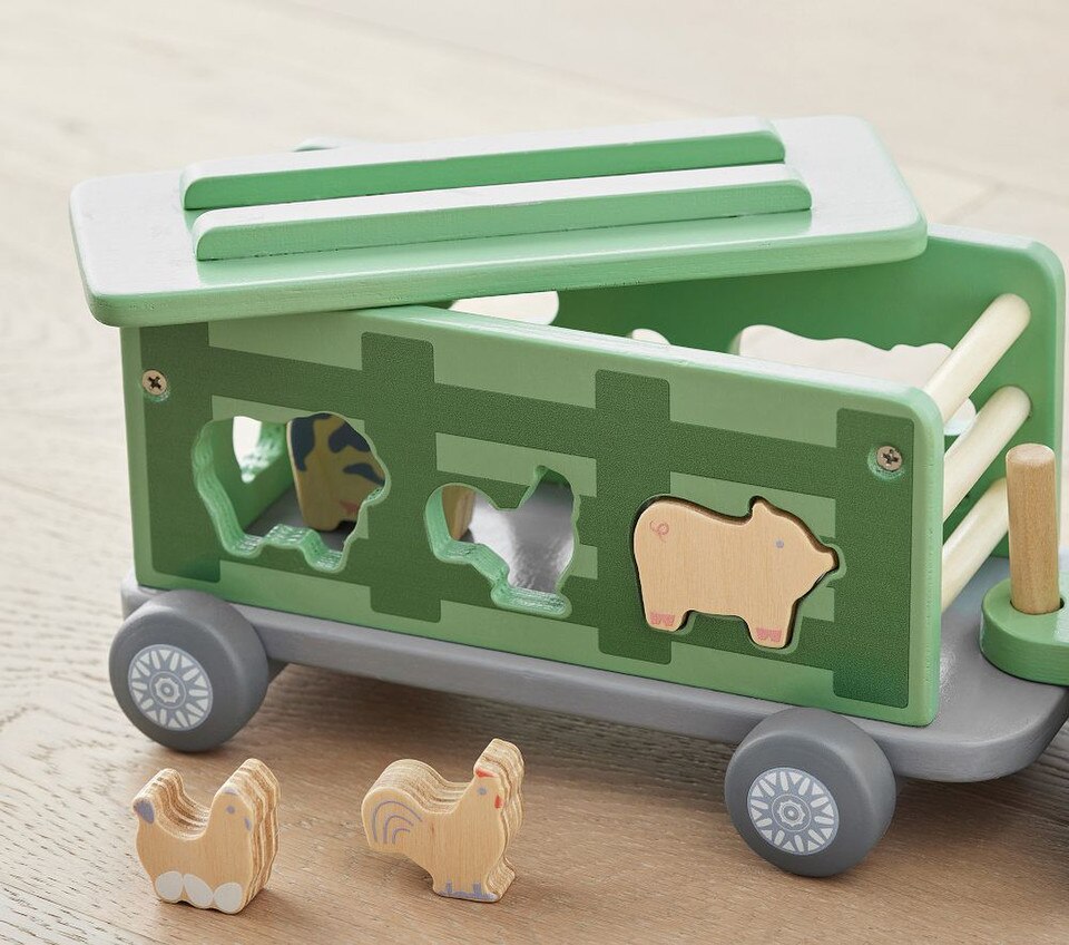 Farm Animal Shape-Sorter Pull Toy | Pottery Barn Kids UK