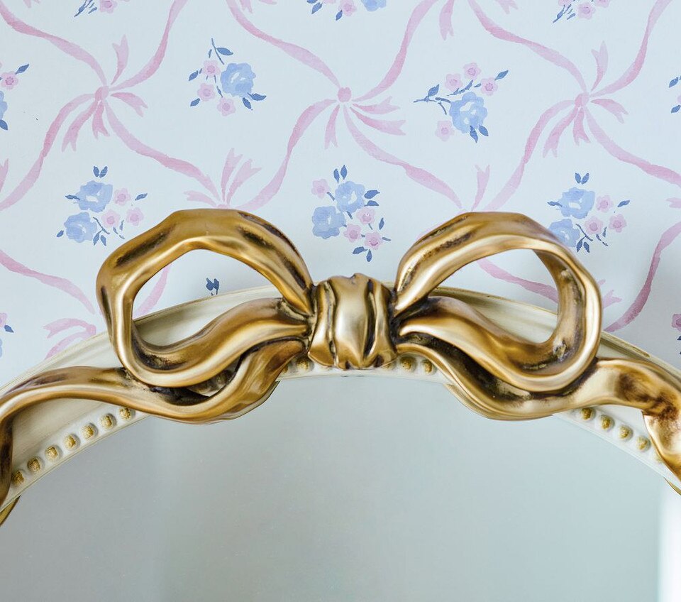 LoveShackFancy Bow Round Mirror | Pottery Barn Kids UK