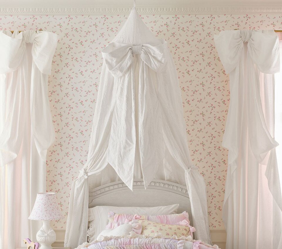 LoveShackFancy Eyelet Bow Canopy | Pottery Barn Kids UK