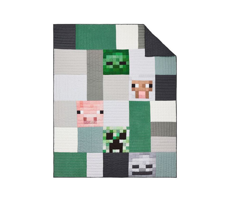Minecraft™ Patchwork Bedspread & Pillowcases | Pottery Barn Kids UK