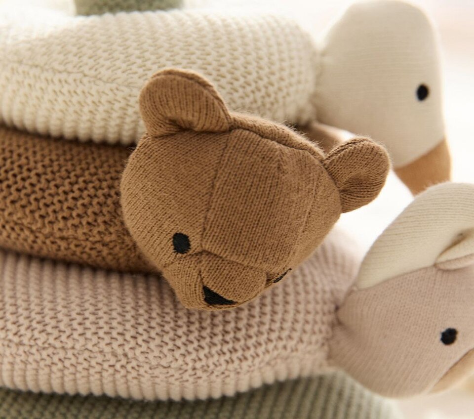 Natural Baby Animal Stacker | Pottery Barn Kids UK