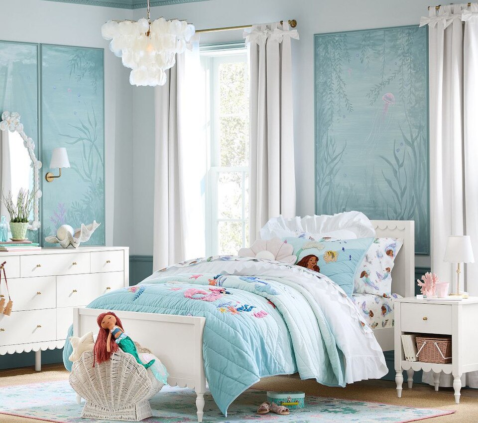 Rattan Shell Storage Basket | Pottery Barn Kids UK