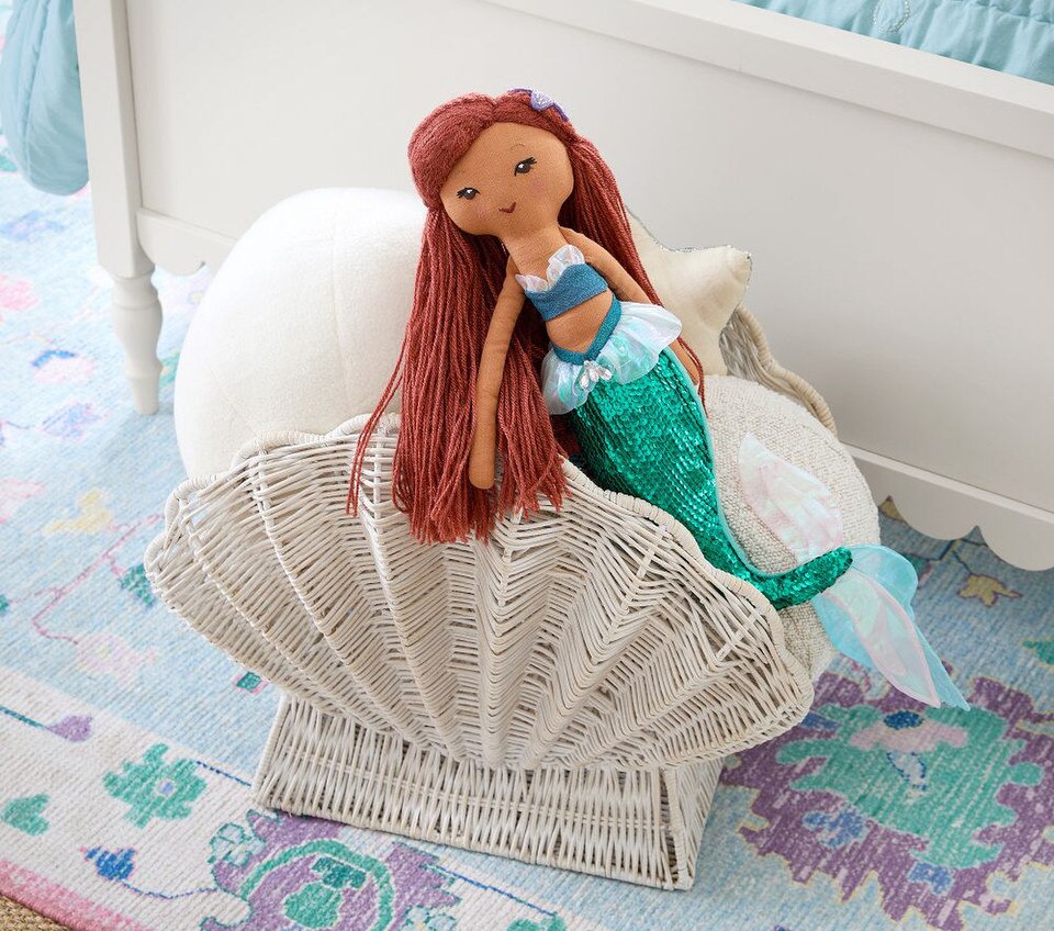 Rattan Shell Storage Basket | Pottery Barn Kids UK