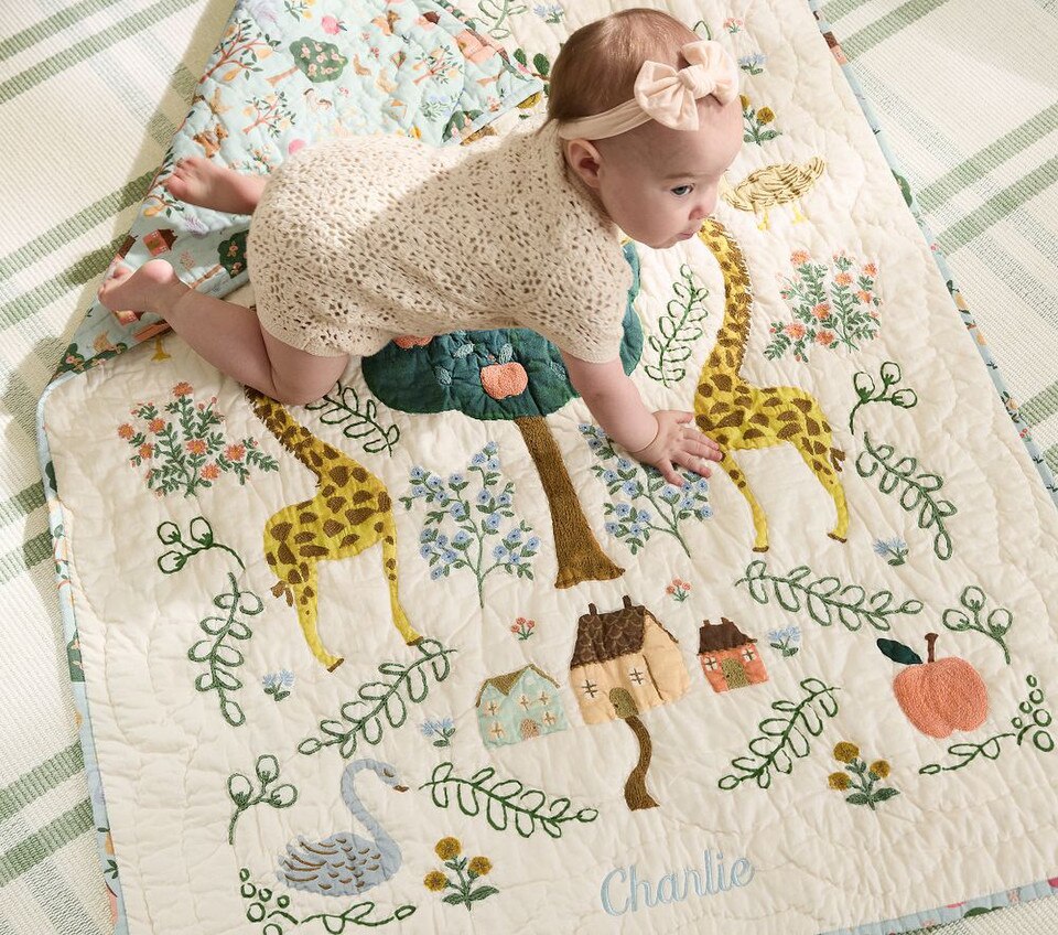 Rifle Paper Co. Storybook Baby Bedspread | Pottery Barn Kids UK