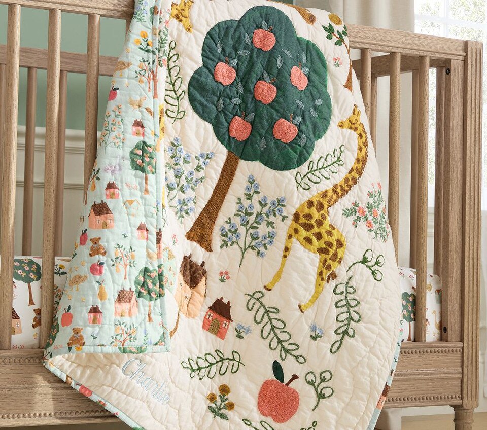 Rifle Paper Co. Storybook Baby Bedspread | Pottery Barn Kids UK