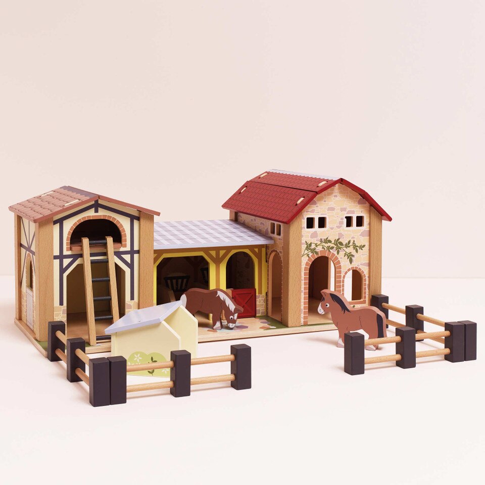 Le Toy Van Wooden Farmyard Stables | Pottery barn Kids UK