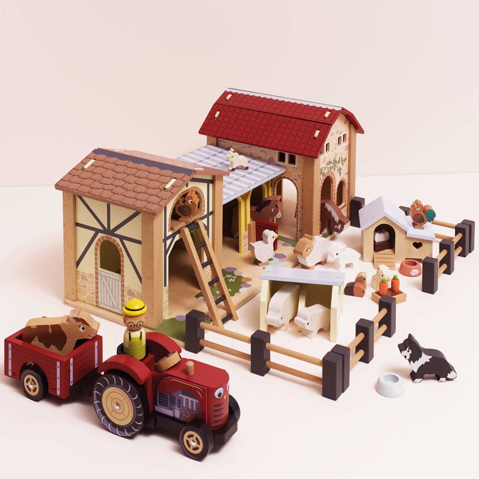 Le Toy Van Wooden Farmyard Stables | Pottery barn Kids UK